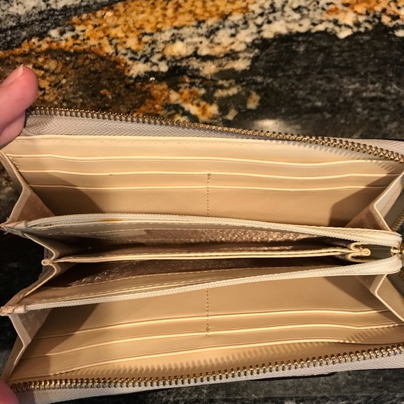 kate spade | Bags | Gray With Green Tone Kate Spade Wallet | Poshmark